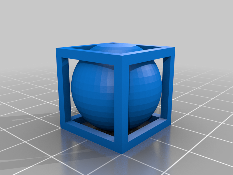 Sphere Trapped in Cage by Triangle Man | Download free STL model ...