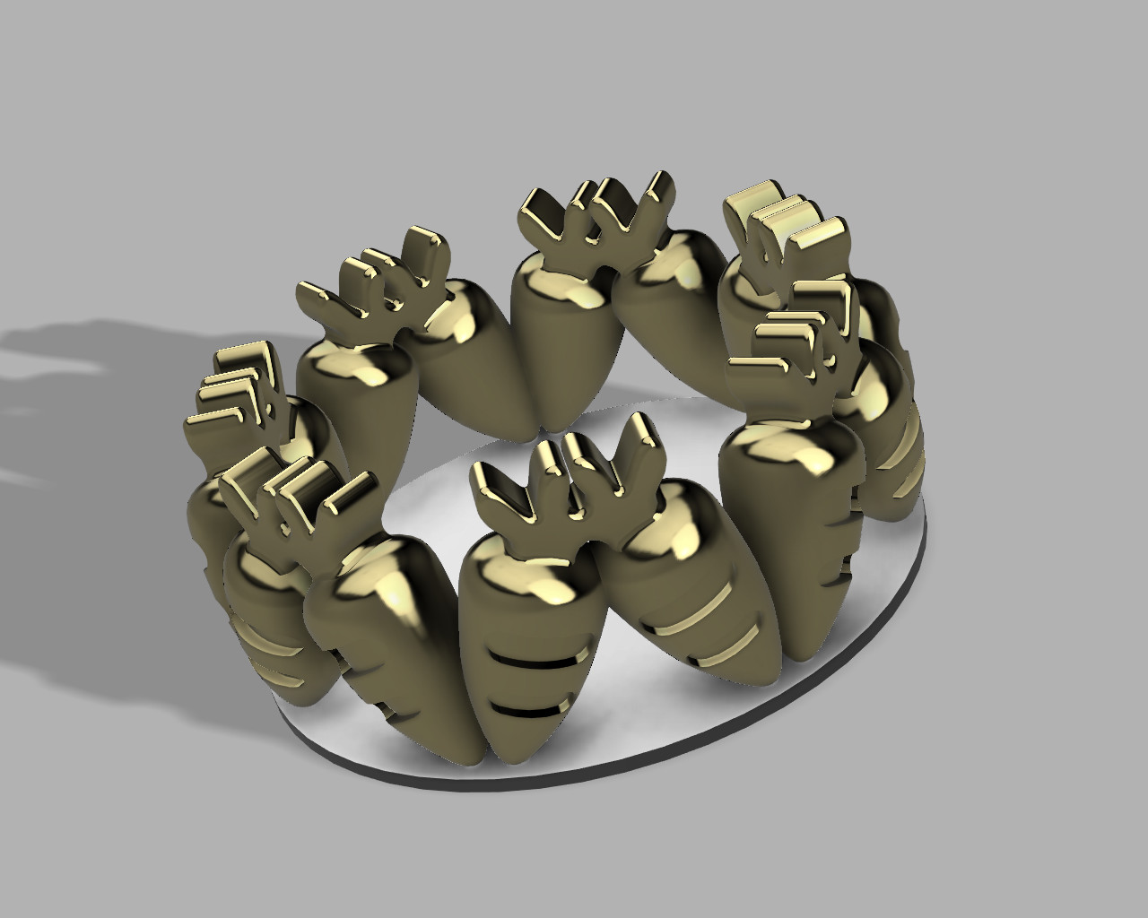 14 Carrot Gold Ring by PrintError | Download free STL model ...