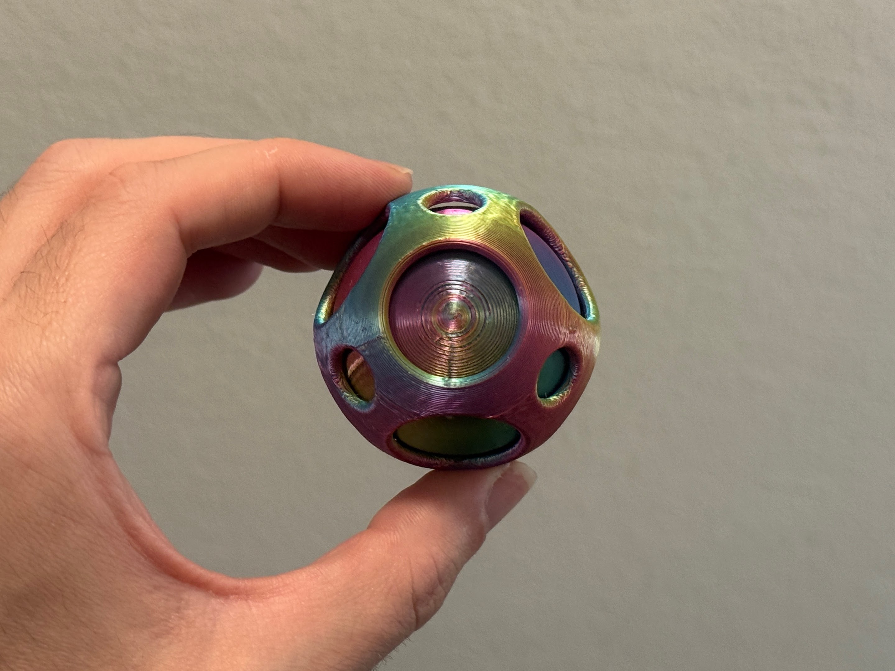 Spinning Sphere Inside Sphere Fidget Toy by Endless Design Lab 🌀 ...
