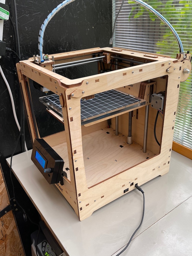 RepRap Smart Controller 2004 LCD Mount to slide on 6mm Plywood ...