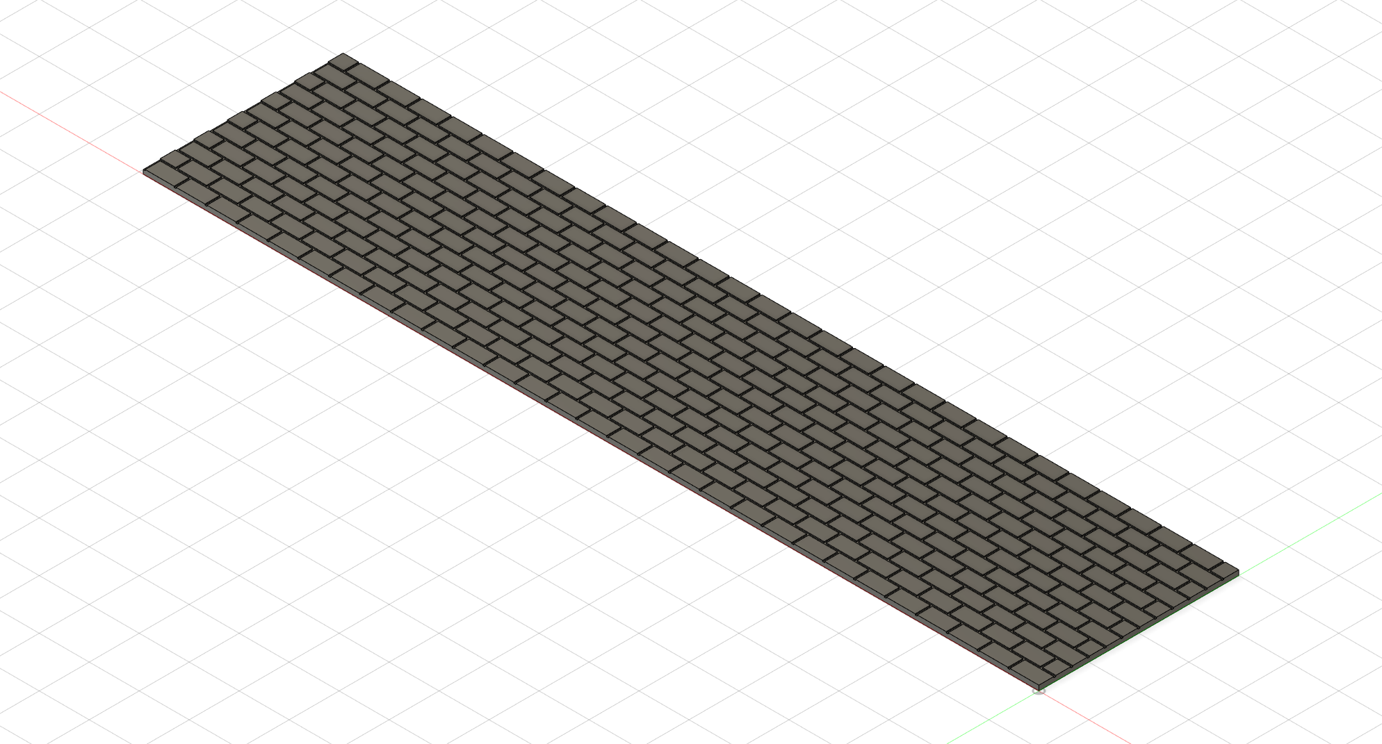 Brick Walkway for O-Scale Railway by bubbastoybox | Download free STL ...