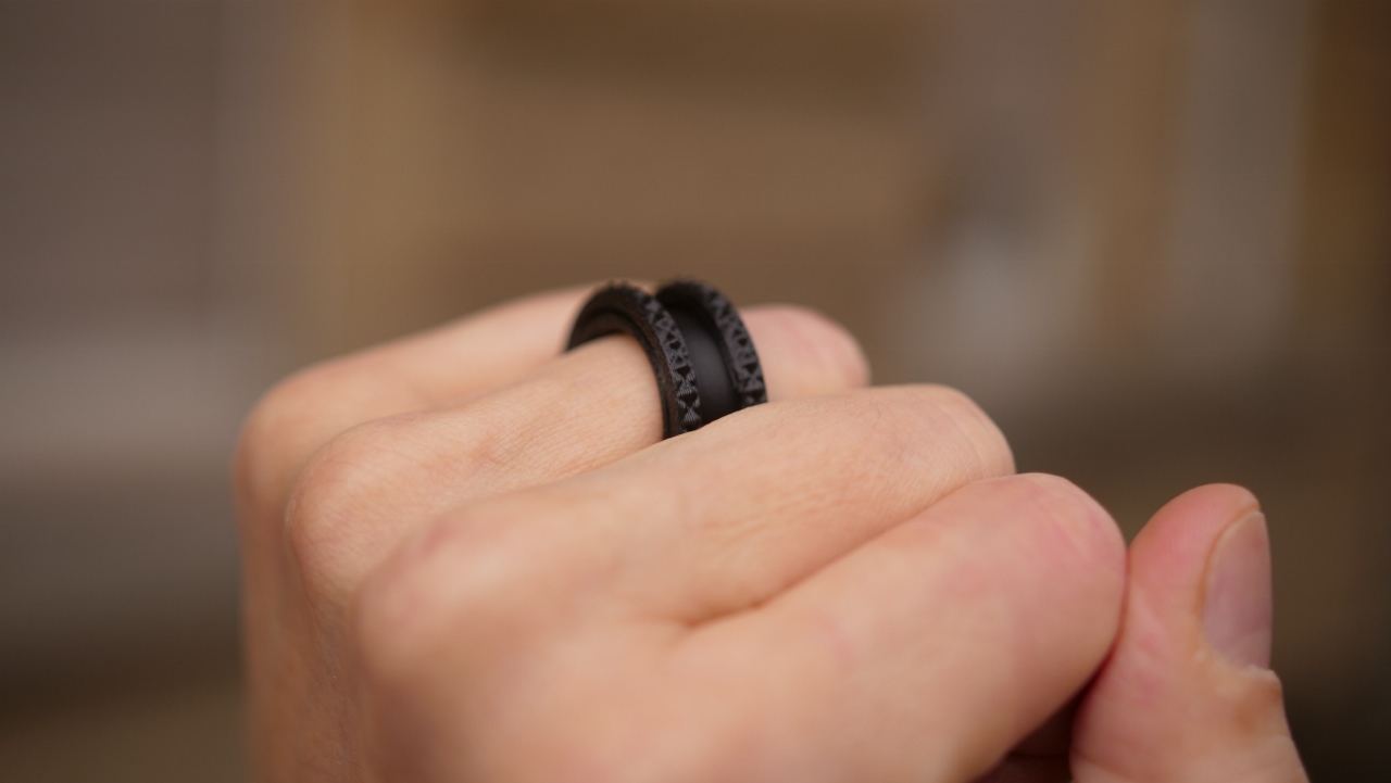 Print-in-place dual fidget ring by Makkuro | Download free STL model ...