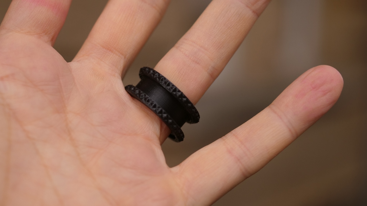 Print-in-place dual fidget ring by Makkuro | Download free STL model ...