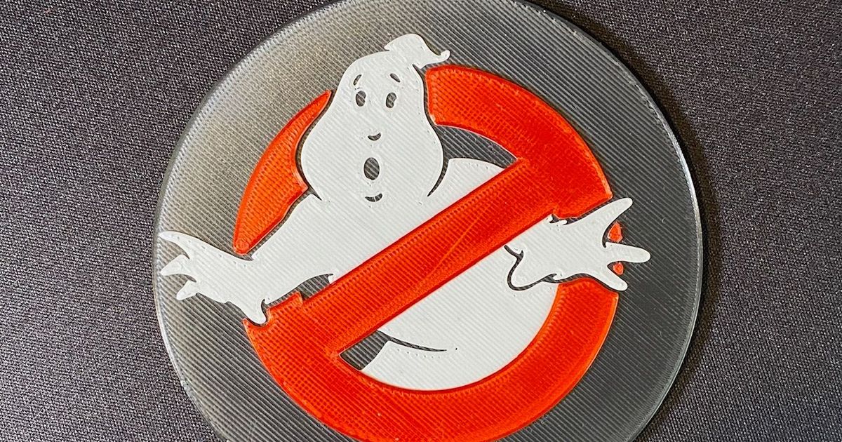 Ghostbusters Coaster Round by nerdyviews | Download free STL model ...