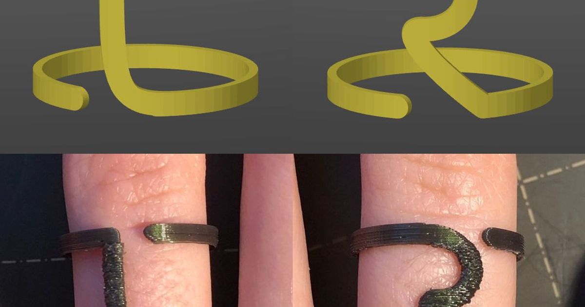 L(eft) and R(ight) rings by Sonniik | Download free STL model | Printables.com