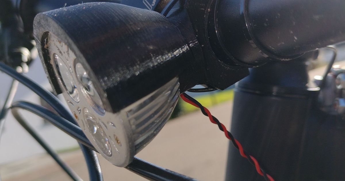 DIY bicycle headlight by Jori | Download free STL model | Printables.com
