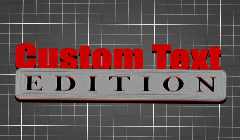 Customizable Vehicle Badge Emblem - Make your own "Edition" by ...