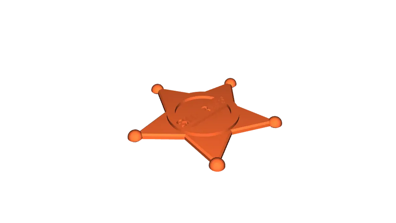 Sheriff Badge by hxr | Download free STL model | Printables.com
