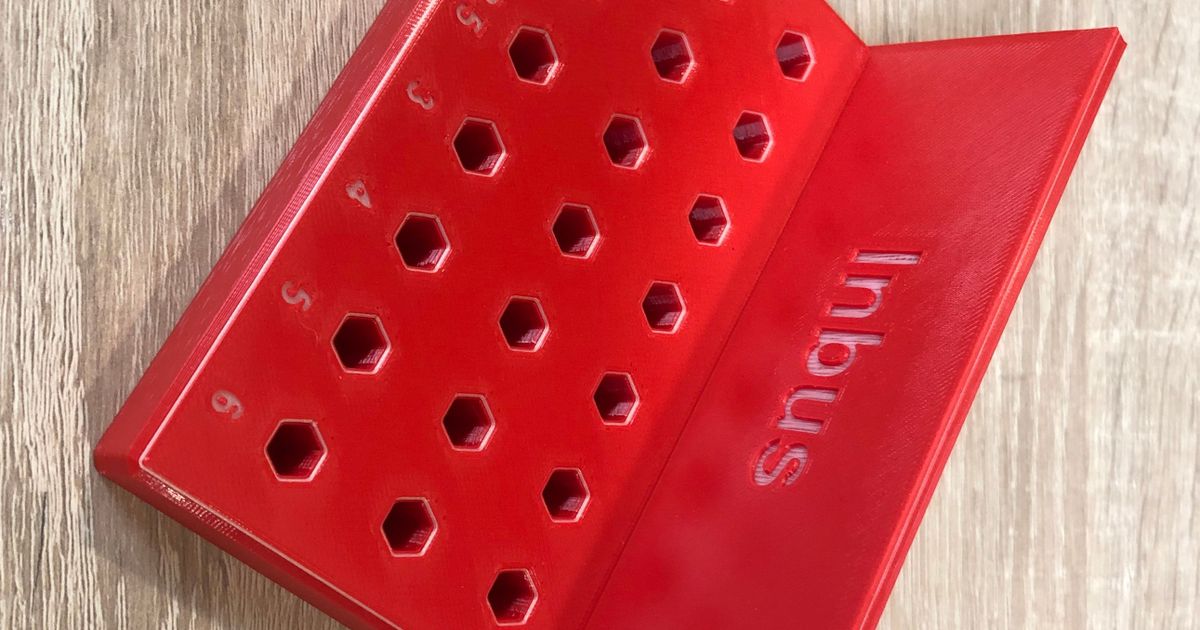 Hex-bit-storage 7x3 by makerl1969 | Download free STL model ...