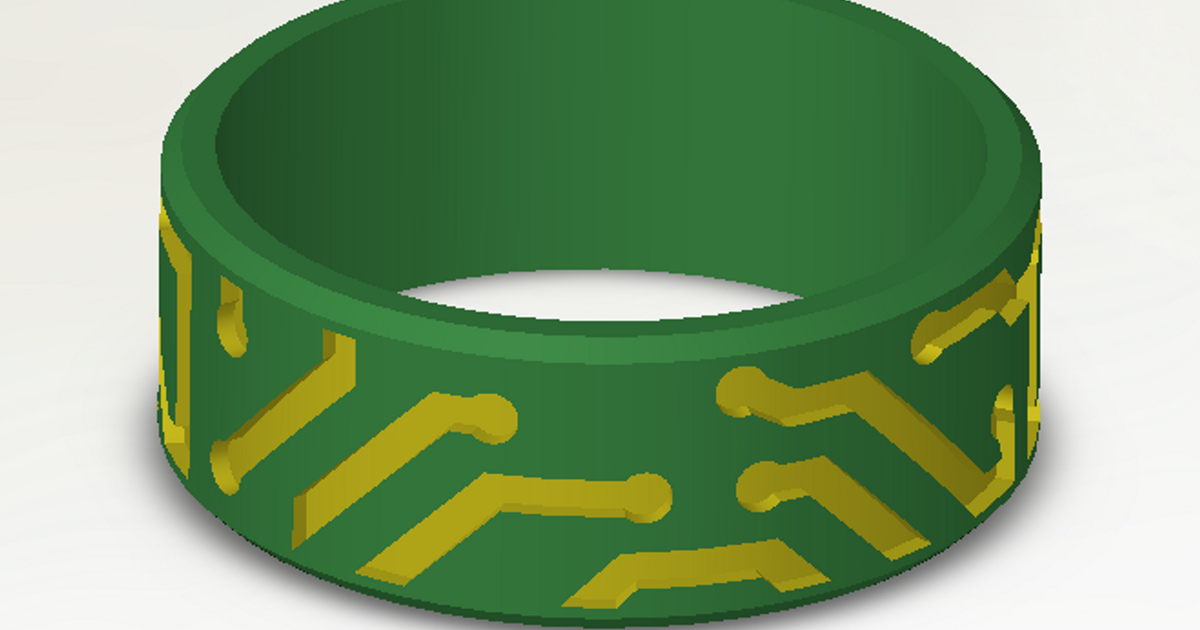 Circuit ring by Dema_Design | Download free STL model | Printables.com