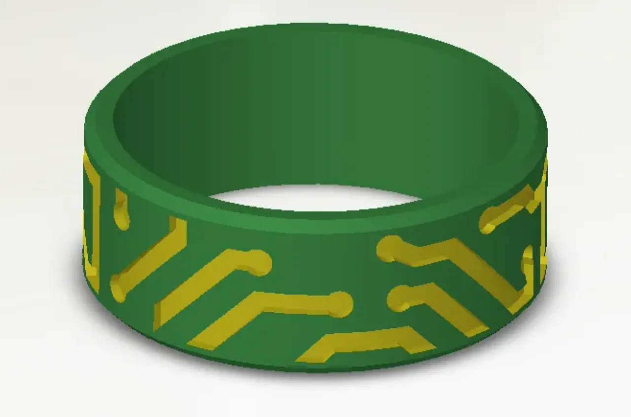 Circuit ring by Dema_Design | Download free STL model | Printables.com