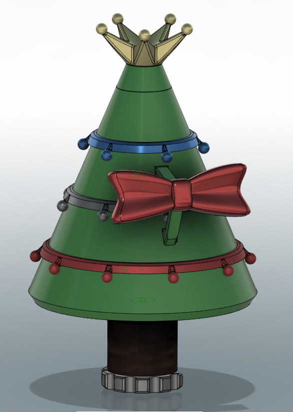 Animated Mecanical Christmas Tree by Spyfox 3d printing | Download free ...