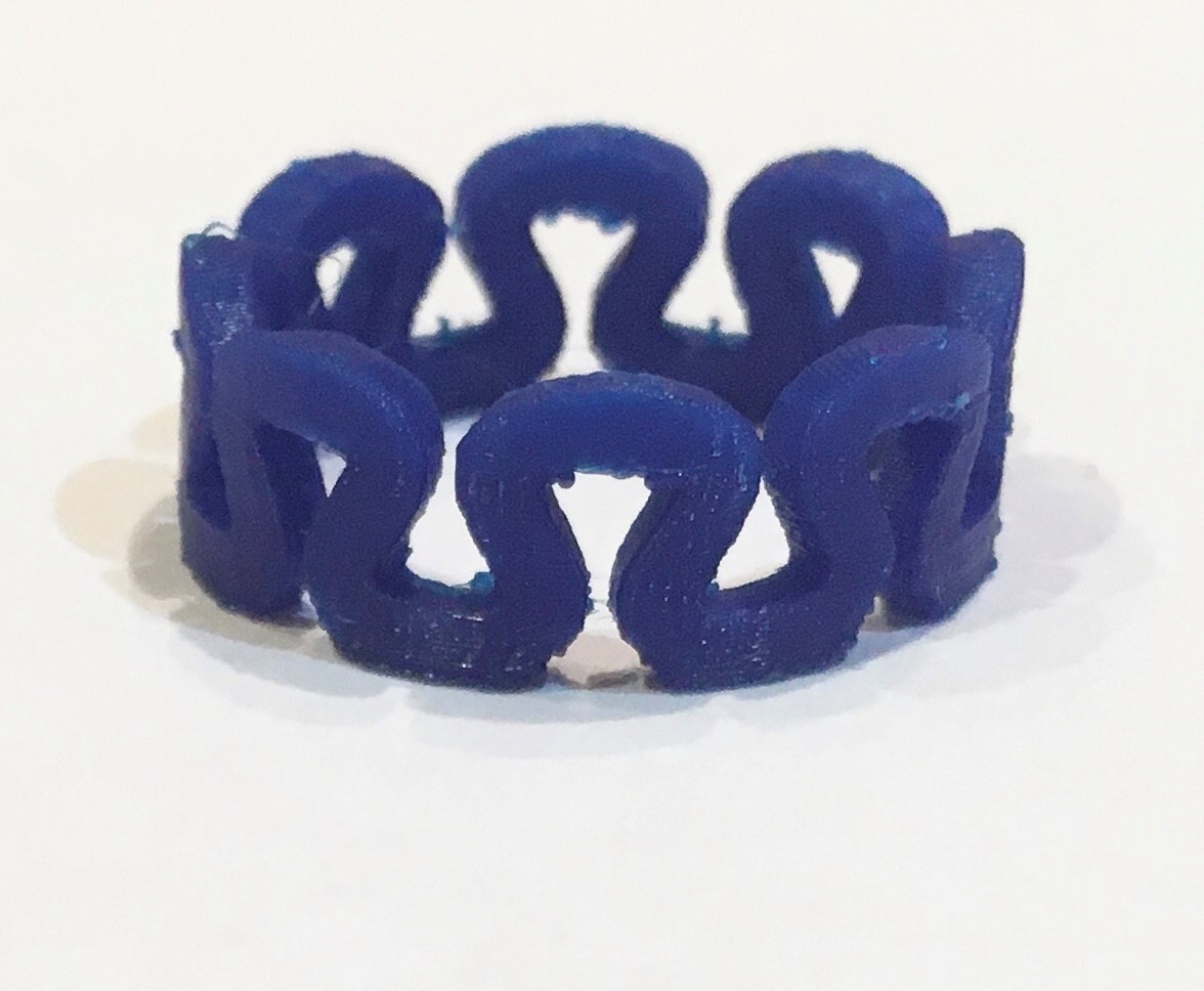 Squiggle Ring by gfellows | Download free STL model | Printables.com