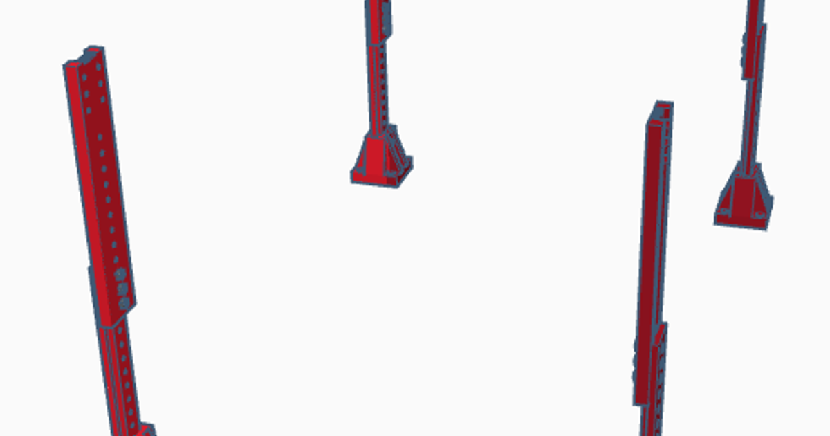 Drop down bracketry for sliding hardware rails by MakerIggs | Download ...