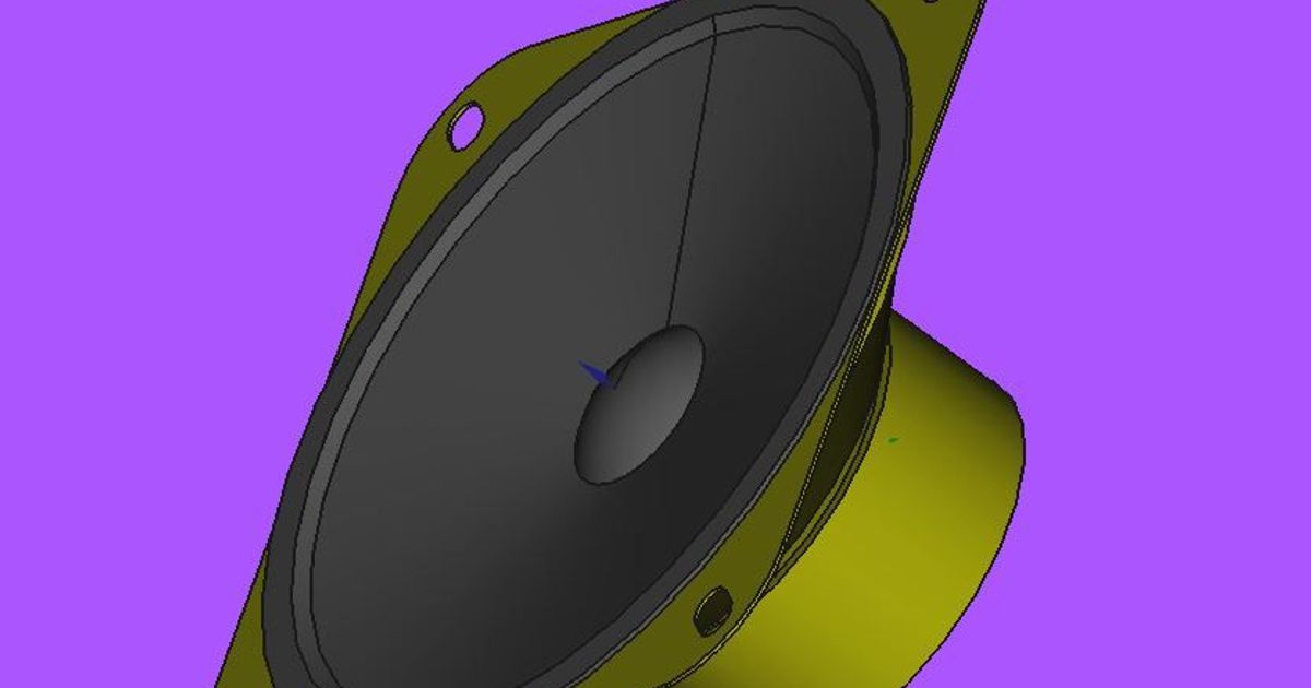 speaker 10cm (step file) by ManelTo | Download free STL model ...