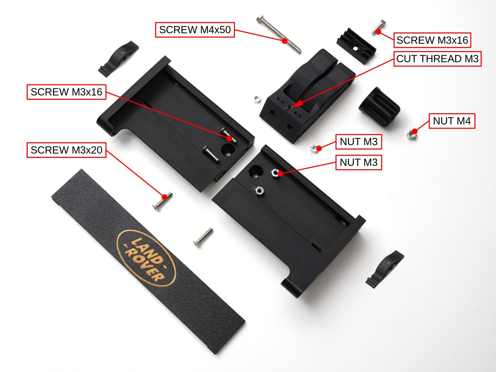 Land Rover Discovery 3 8" Tablet Holder by Hyta | Download free STL ...