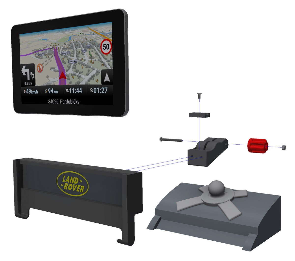 Land Rover Discovery 3 8" Tablet Holder par Hyta | Téléchargez ...