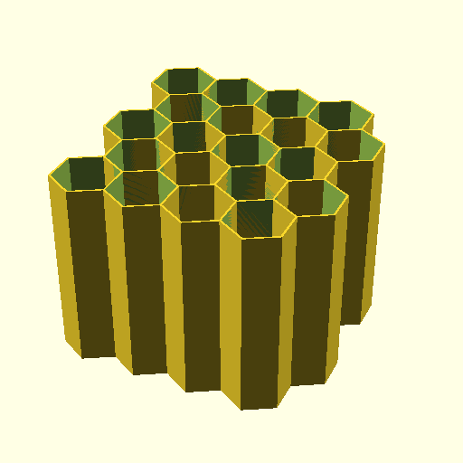 OpenSCAD Fully parametric drawer cable storage management hive with ...