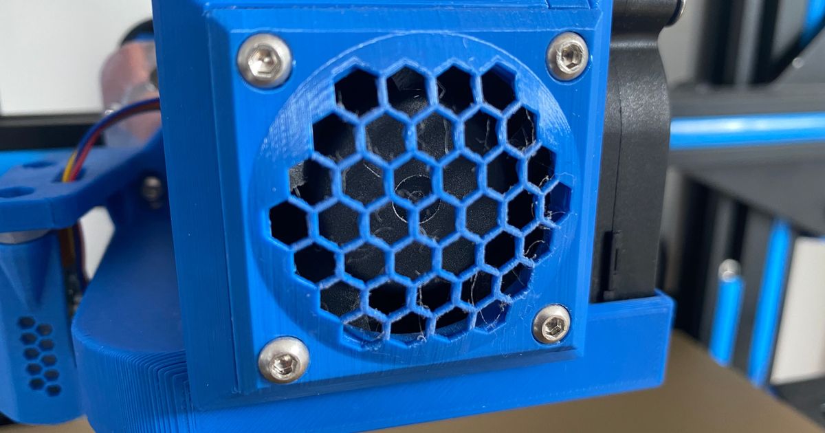 Fan Guard 40mm in hexagon style by Fozi | Download free STL model ...