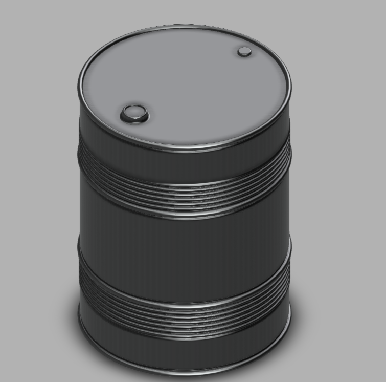 Oil barrel (1:8) by Daniel Hošek | Download free STL model | Printables.com