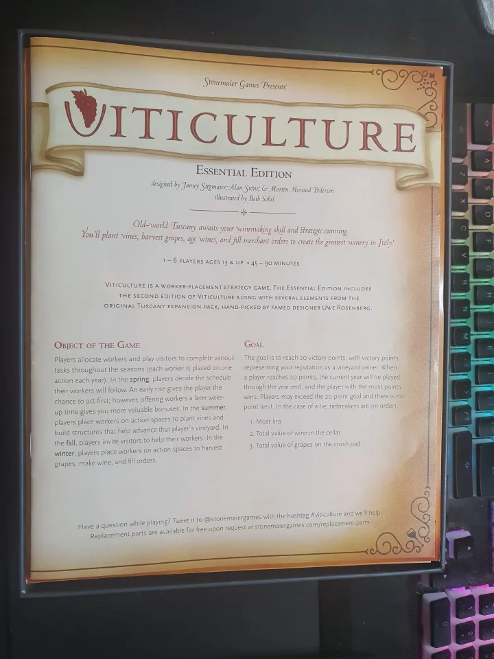 Viticulture Essential Edition inserts + DLCs by SenpaiCZ | Download free STL model | Printables.com