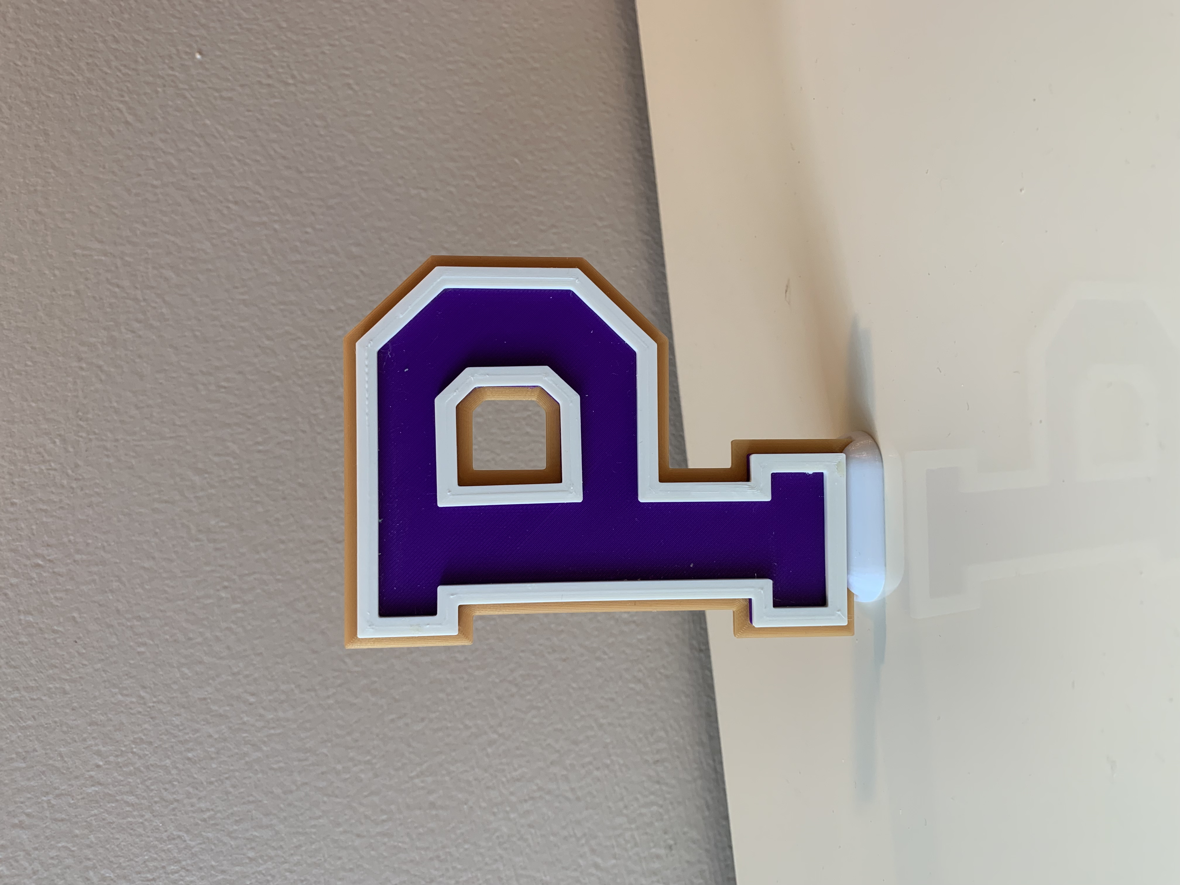 Alphabet Letter 'P' - Sport/School Colors by Art G | Download free STL ...