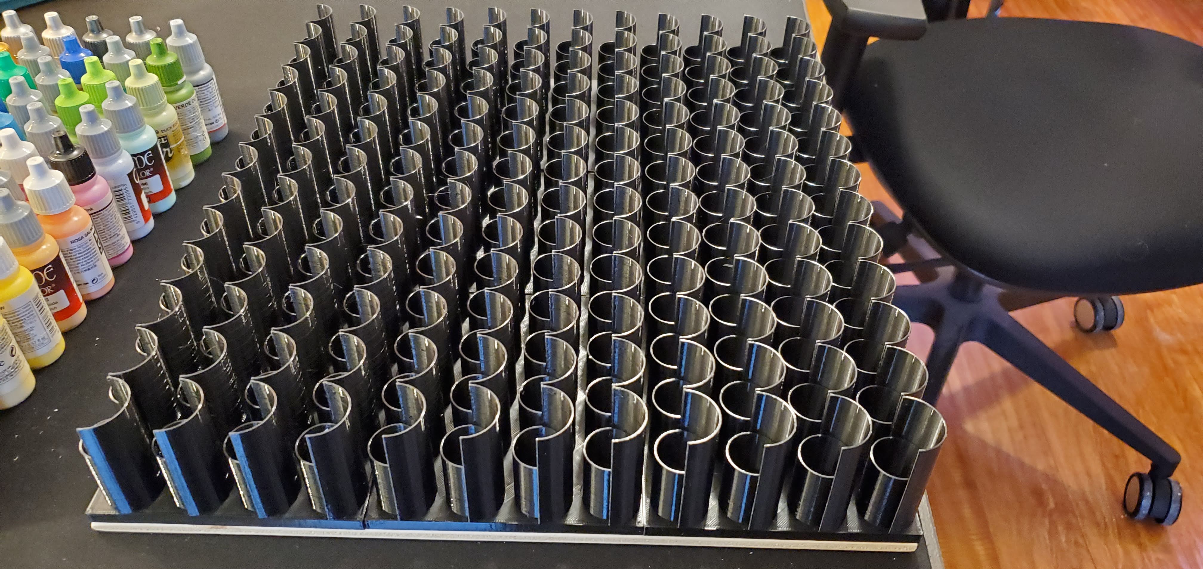 Wall mounted paint rack by tshelley | Download free STL model ...