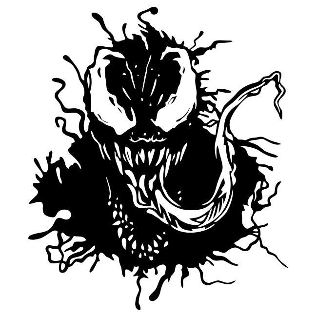Venom wall decal by kubik241 | Download free STL model | Printables.com