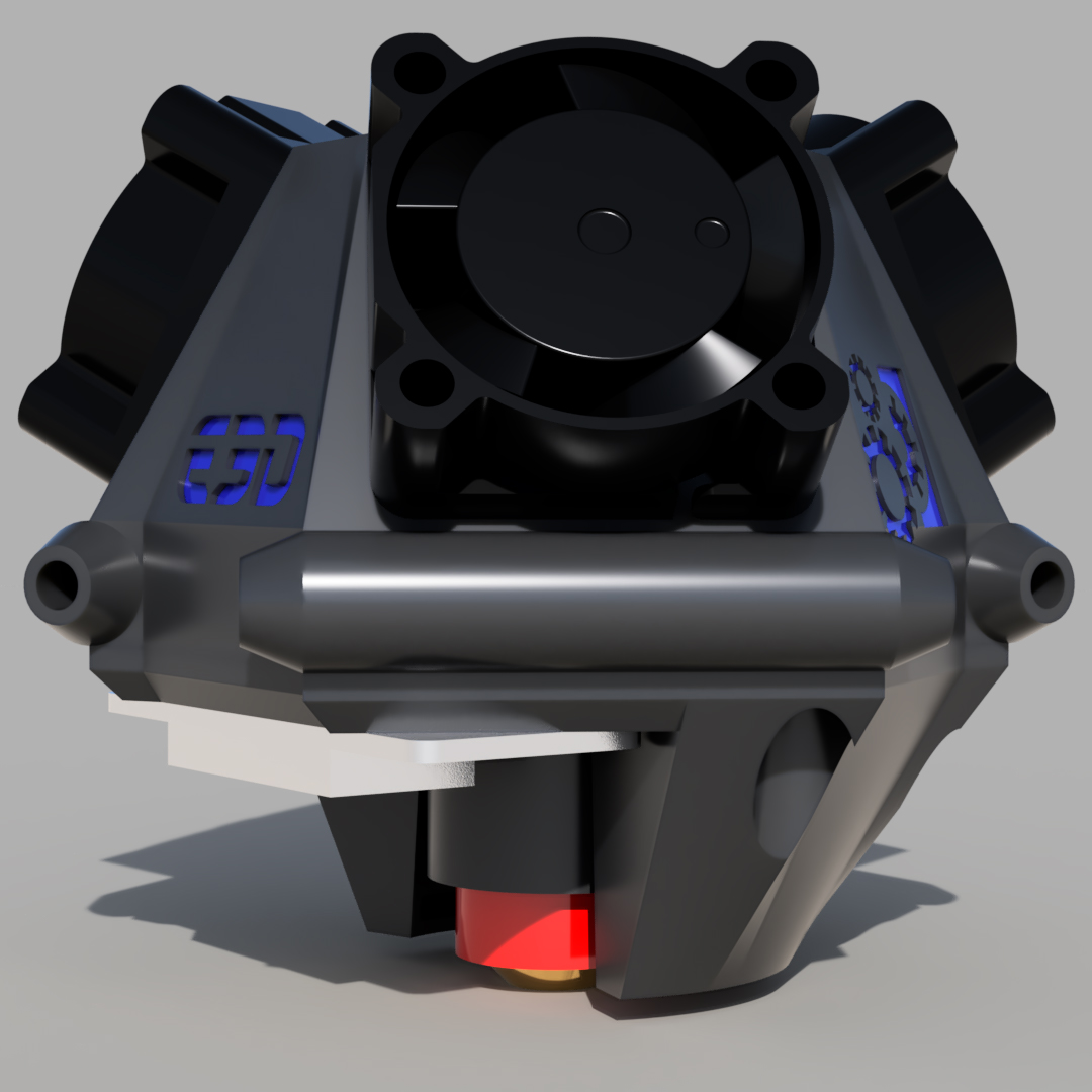 Delta effector for E3D Revo micro, with autolevel mount (opt.) by ...