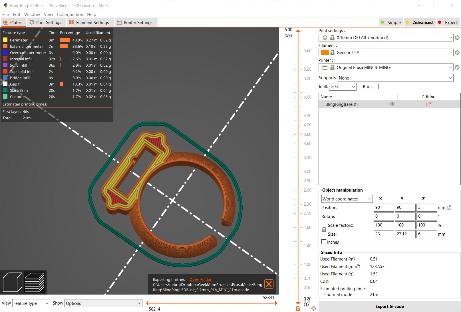 Illuminated Bling Ring by GeekMomProjects | Download free STL model ...