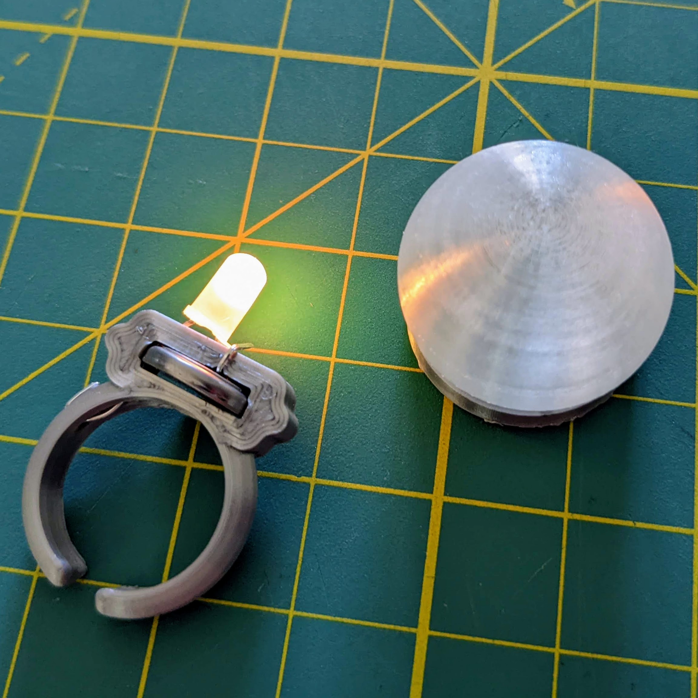 Illuminated Bling Ring by GeekMomProjects | Download free STL model ...