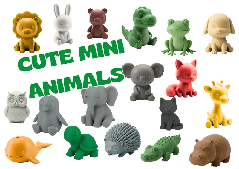 Cute Mini Animals by rowertg | Download free STL model | Printables.com