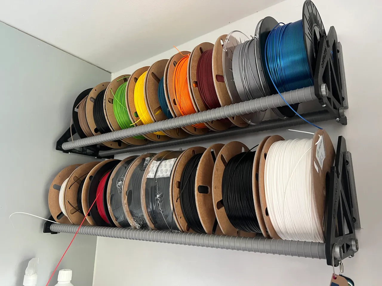 RepRack Spool Holder 20mm Conduit by DD3D | Download free STL model ...