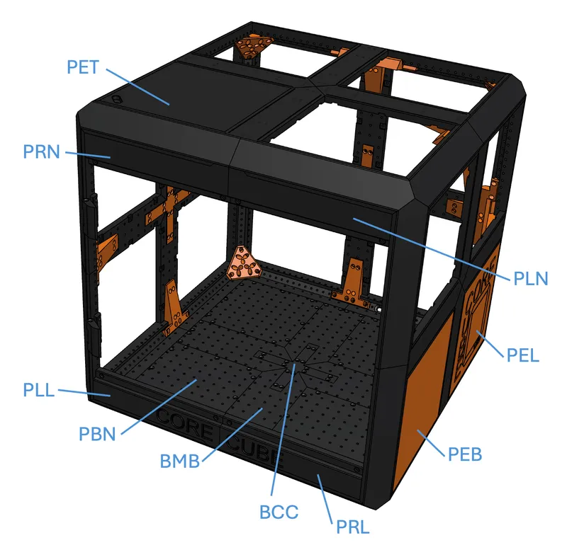 CORE CUBE Advanced - Filament Storage for Prusa CORE ONE with MMU3 and ...