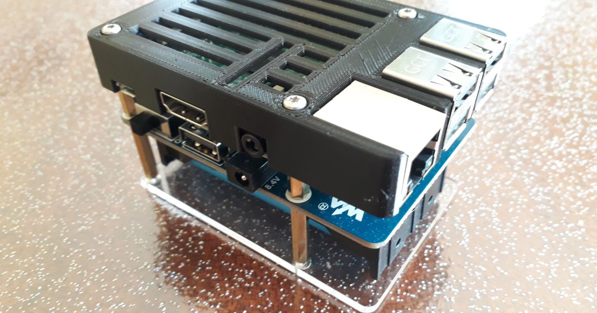 Raspberry Pi 3B with waveshare UPS hat B case. by Anka | Download free ...