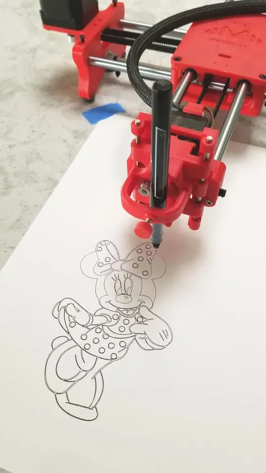 Drawing Robot - Arduino Uno + CNC Shield + GRBL by Plexi | Download free STL model | Printables.com