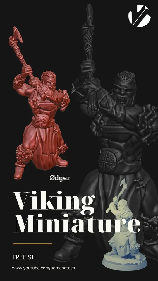 MINIATURE VIKING by Nomana | Download free STL model | Printables.com