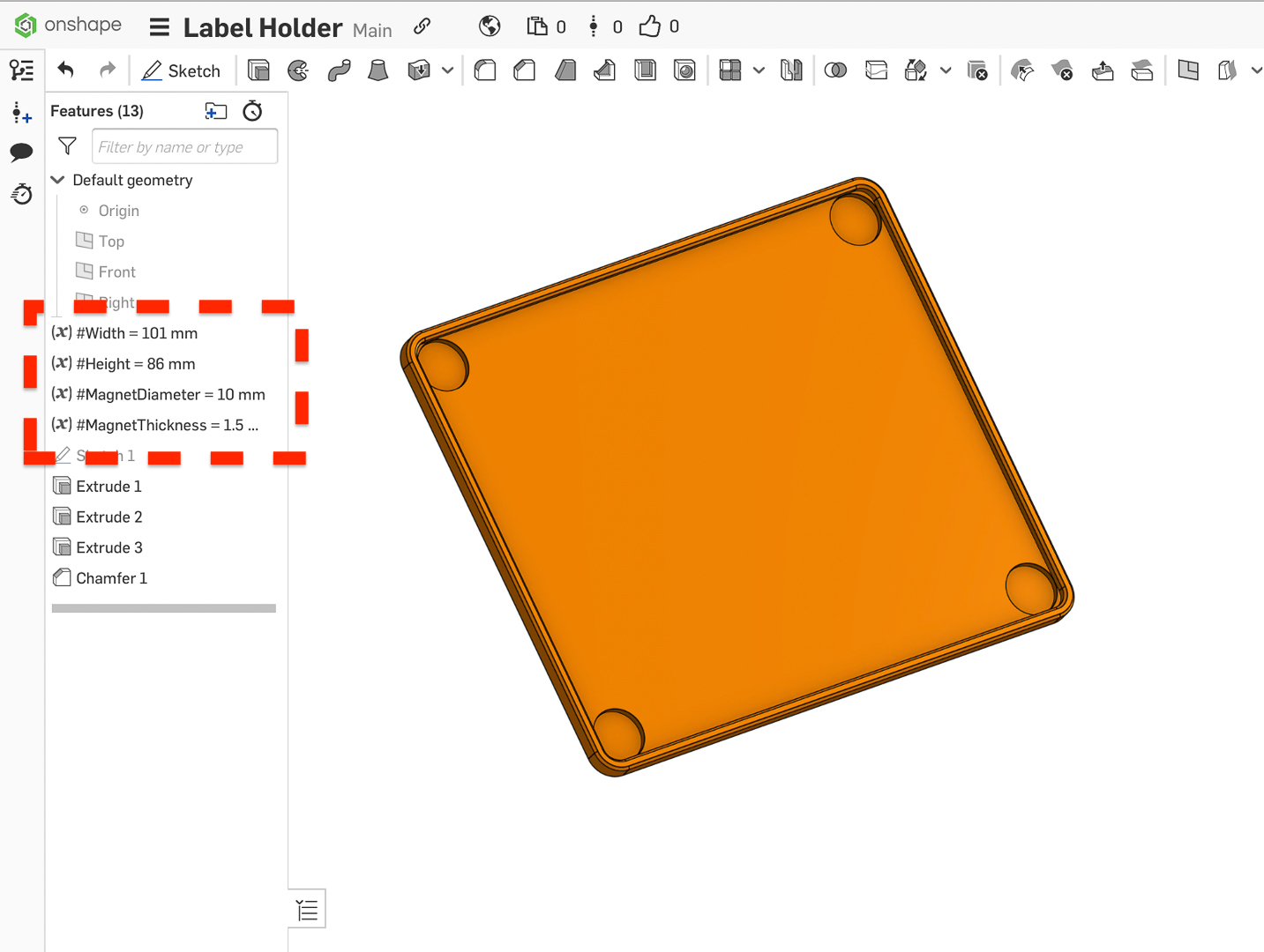 MAGNETIC STICKER FRAME (REMOVABLE AND PARAMETRIC) by Peter H | Download ...