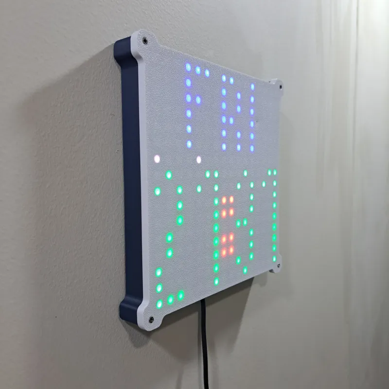 WisBlock RAK14012 - 16x16 Matrix Wall Clock with WiFi time update by ...