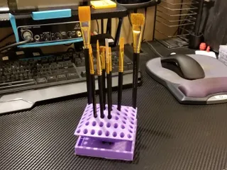 Paint Brush Holder by Kickbut101 | Download free STL model | Printables.com