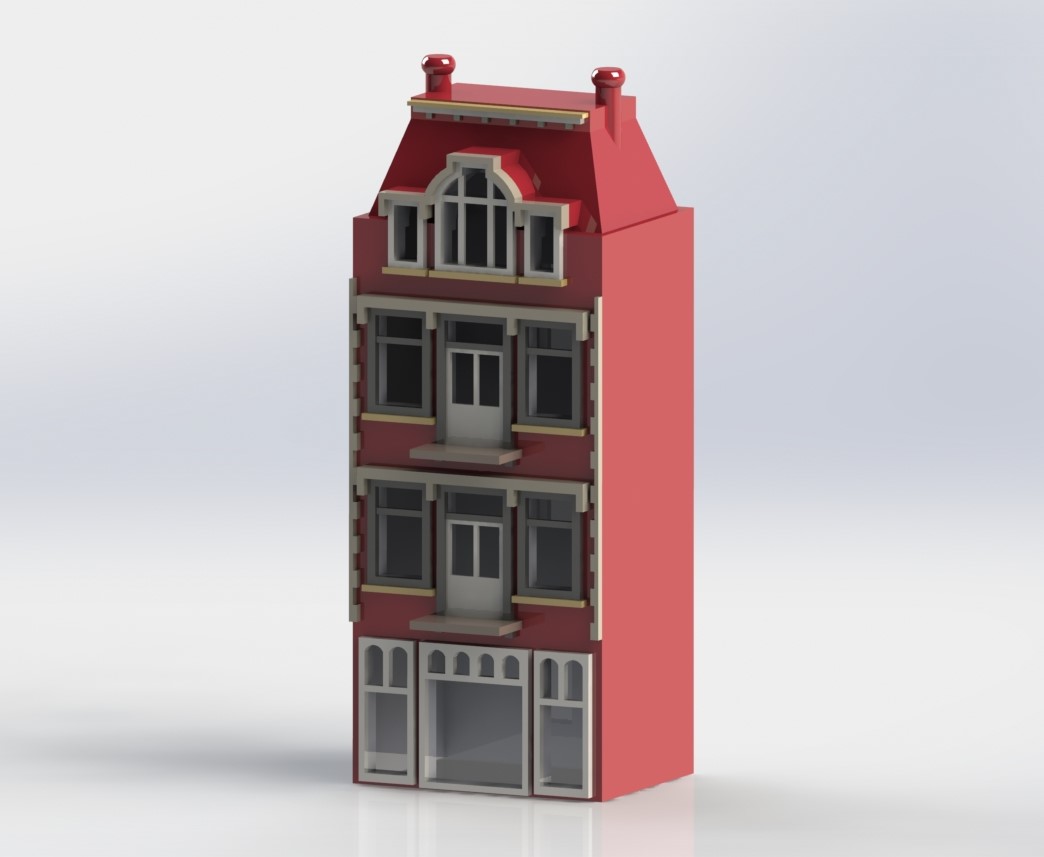 Dutch Row House by MiniMakerspace | Download free STL model ...