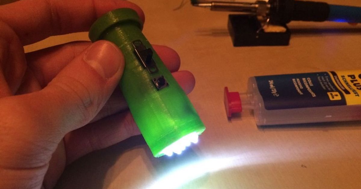 Flashlight by Oliver | Download free STL model | Printables.com