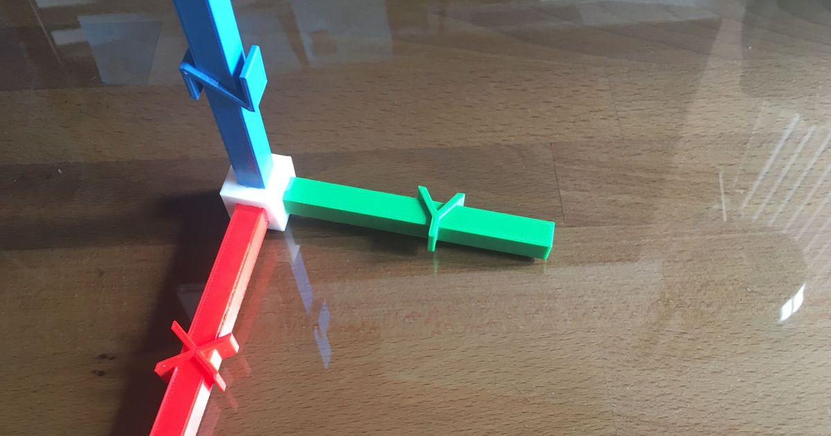 3D Coordinate System by tobijkl | Download free STL model | Printables.com