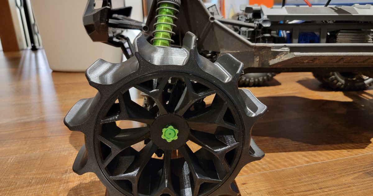 X-Maxx Big Paddle Tires by 4D_Printer | Download free STL model ...