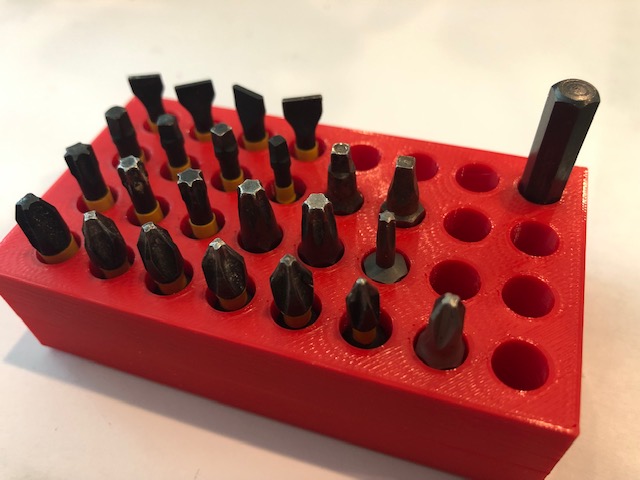 Screwdriver bit storage by cojosims | Download free STL model ...