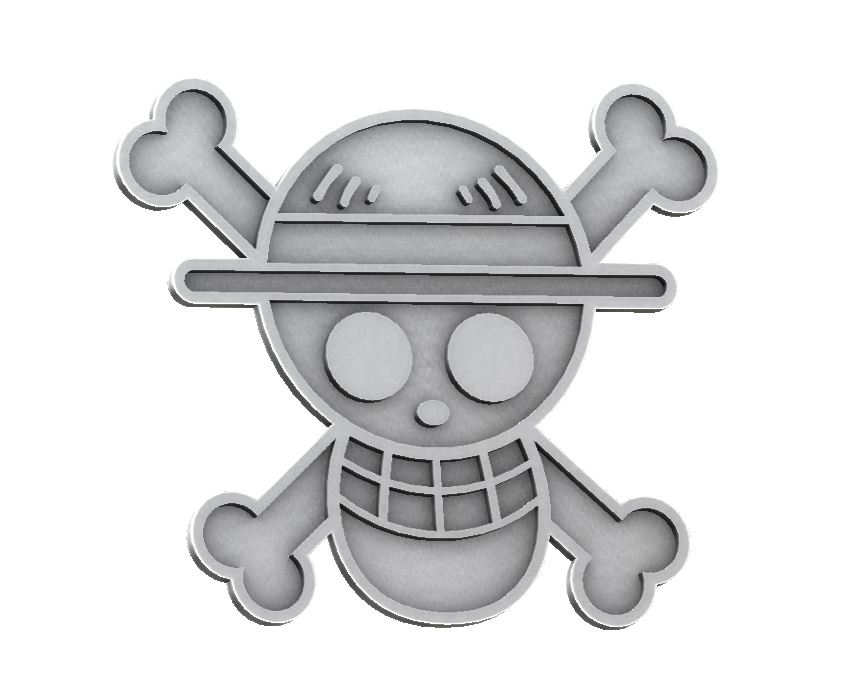 Onepiece Luffy flag by Referentiel | Download free STL model ...