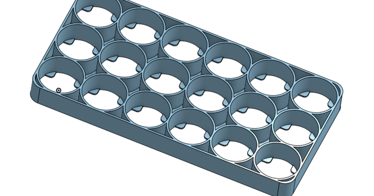 Configurable battery pack frame by Aaen | Download free STL model ...