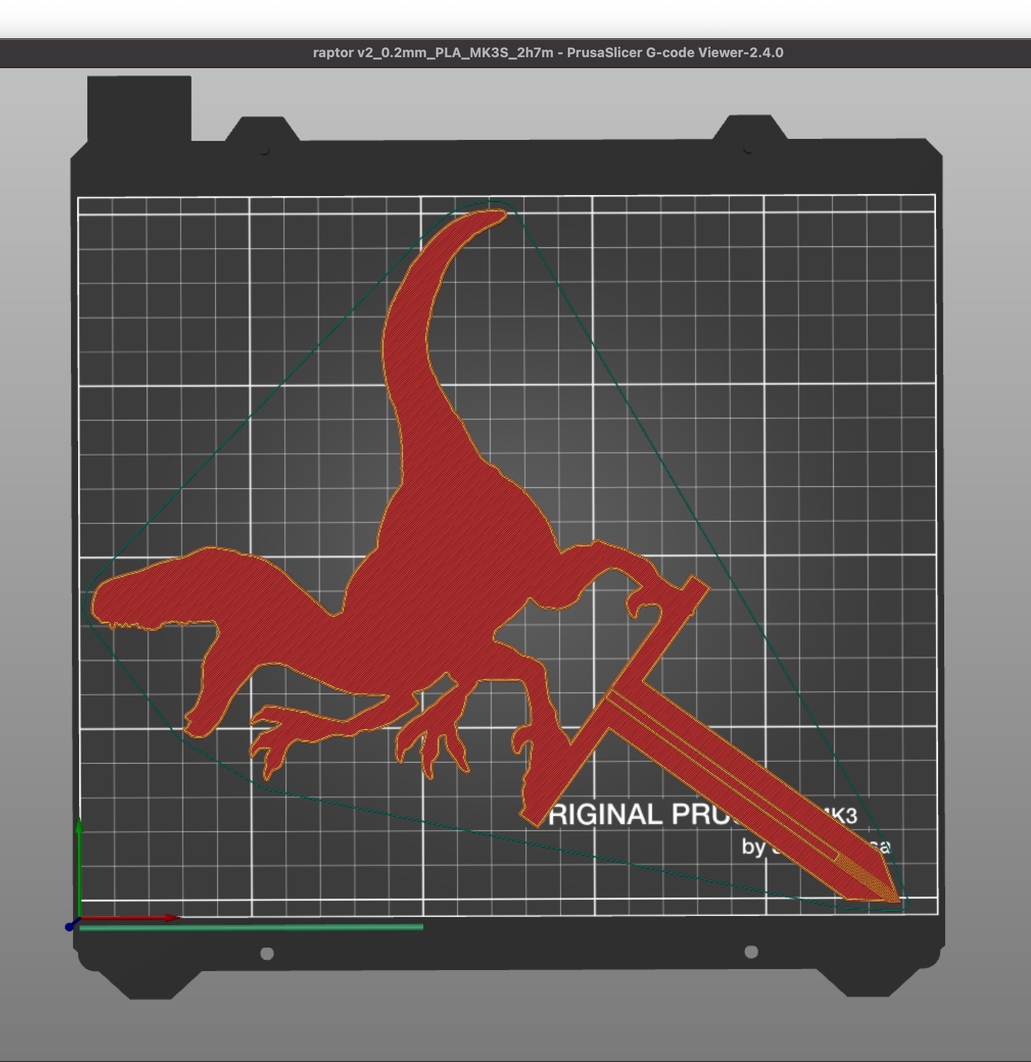 Raptor Silhouette by Average Joe | Download free STL model | Printables.com