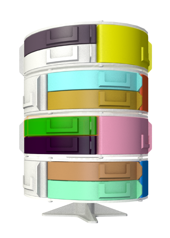 Rotating Parts Bin by Jason | Download free STL model | Printables.com