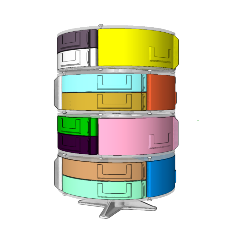 Rotating Parts Bin by Jason | Download free STL model | Printables.com